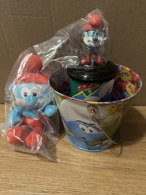 Smurfs (2025) AMC Exclusive BUNDLE Popcorn Tin Plush Plushie Cup and ...