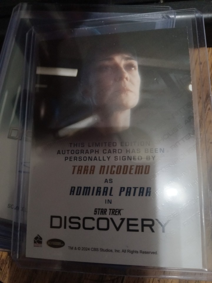 2024 Tara Nicodemo Rittenhouse Star Trek Discovery Autograph Admiral ...