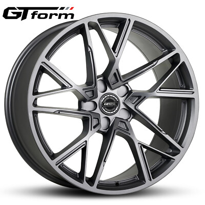 COMMODORE WHEELS 20 INCH STAGGERED GT FORM INTERFLOW GREY RIMS FOR VE ...