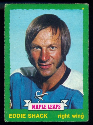1973-74 OPC O PEE CHEE #242 EDDIE SHACK EX+ TORONTO MAPLE LEAFS HOCKEY ...