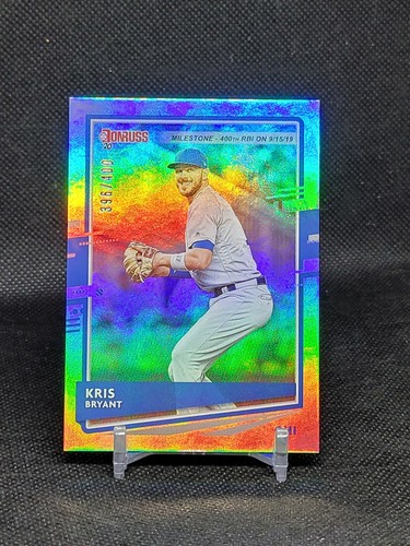 KRIS BRYANT 2020 Panini Donruss Baseball Card #180 Milestone 400th /400 ...
