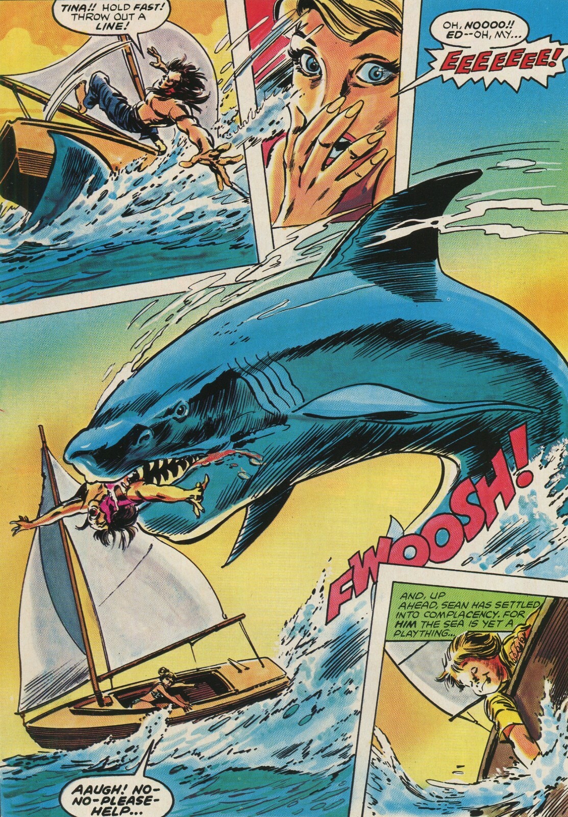 Jaws 2 Marvel Super Special 6 Magazine Movie Adaptation Shark Attack ...