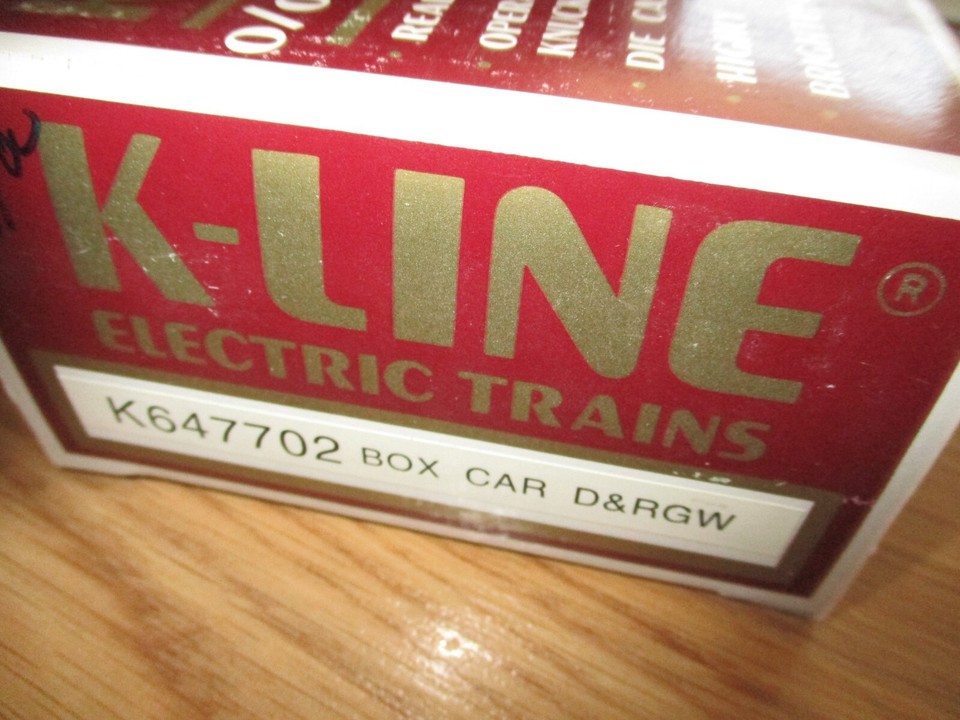 K-line O Gauge D &RGW Box Car #K-647702~NEW in BOX | eBay