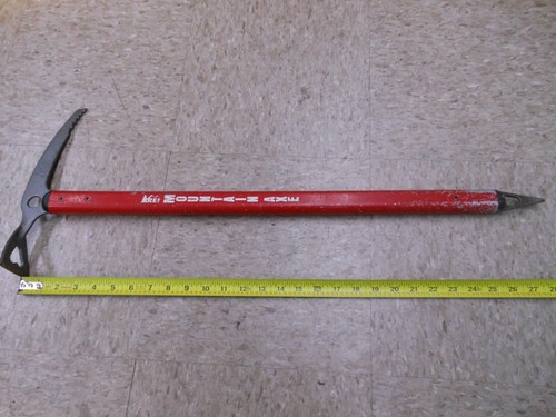 REI Mountain Axe Ice Axe Pick Hiking Climbing Tool 28" Red | eBay