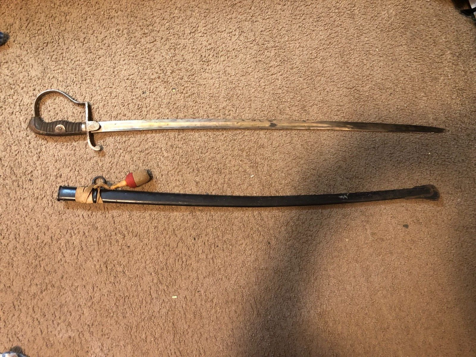 WWI GERMAN ARMY OFFICER DRESS SWORD-77TH DIVISION BRINGBACK-MAJOR ...