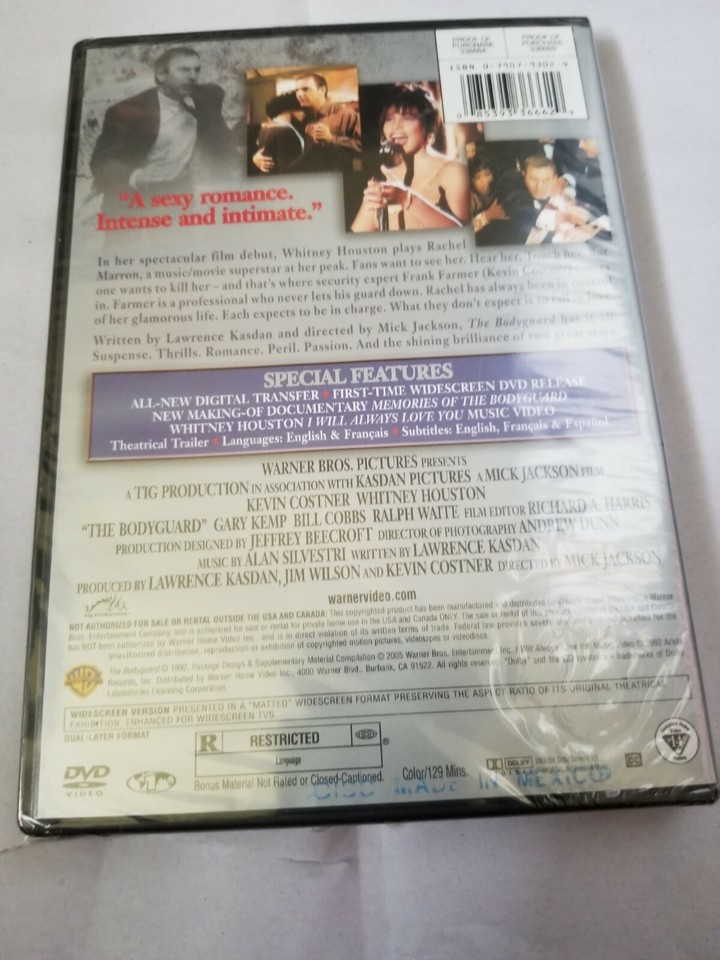 The Bodyguard (DVD, 2005, Special Edition), Kevin Costner, Whitney ...