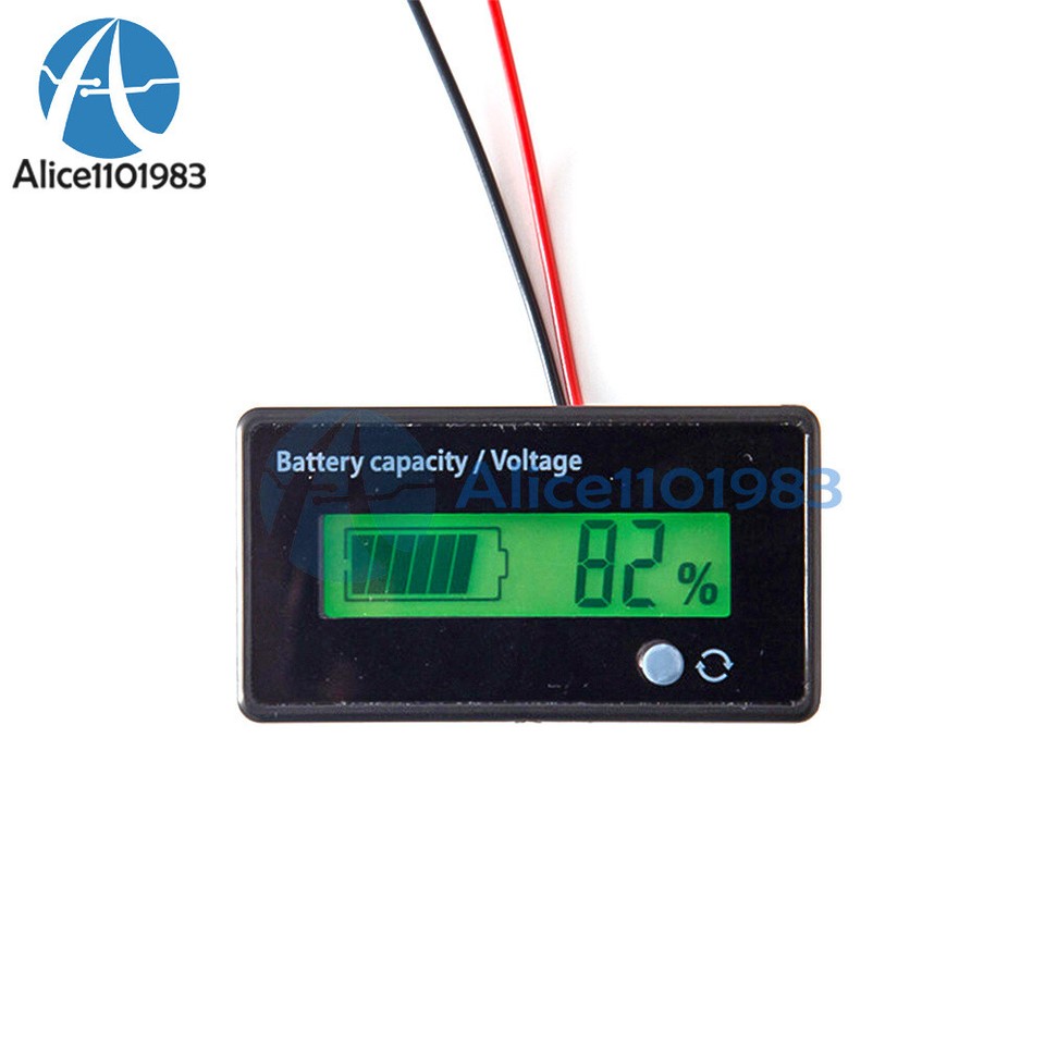 GY-6D 8-70V LCD Lithium Acid Lead Battery Capacity Indicator Voltage ...