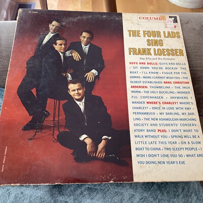 THE FOUR LADS The Four Lads Sing Frank Loesser 1957 - Columbia CL 1045 ...