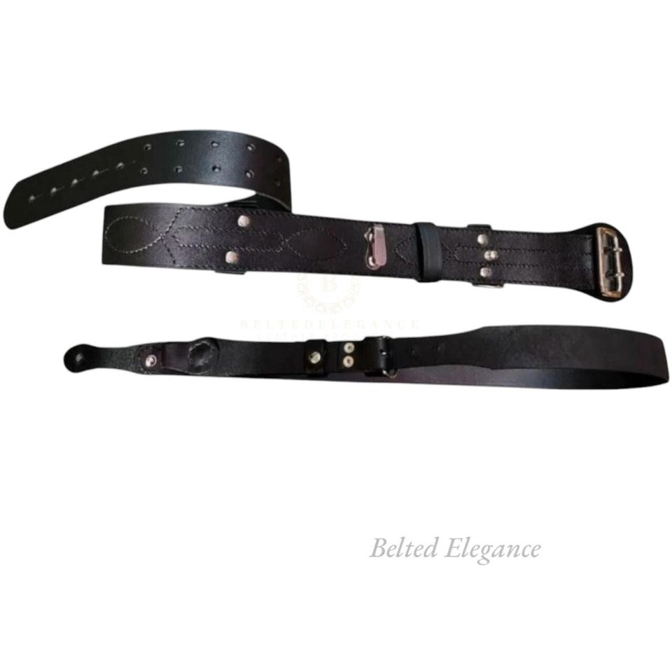 Sam Brown Belt Shoulder Strap Sword Frog Sword Knot Brass buckle ...