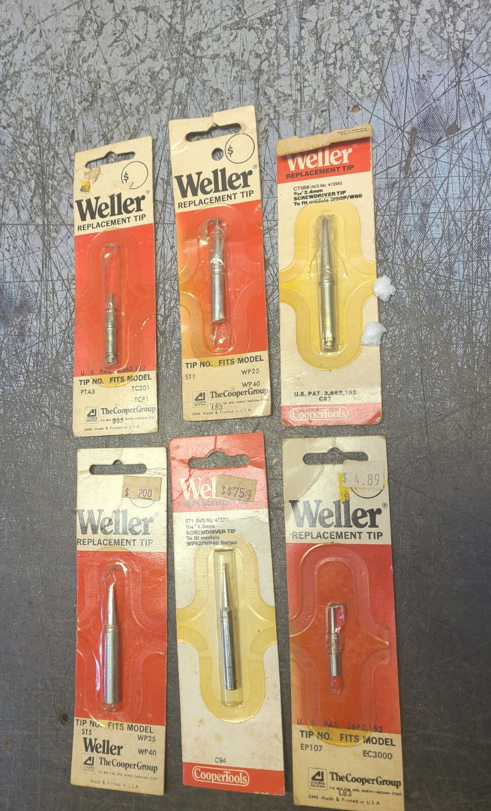 6 Weller replacement soldering tips, for 1 price | eBay