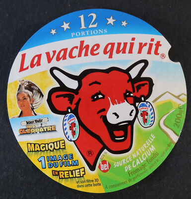 ASTERIX LAUGHING COW Cheese Label 12 Servings 200g 301S Rabier VQR 158 ...
