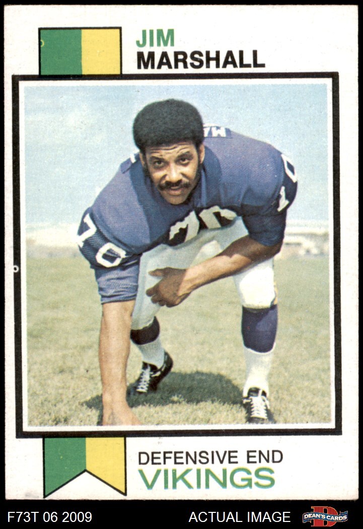 1973 Topps #406 Jim Marshall Vikings 5 - EX | eBay