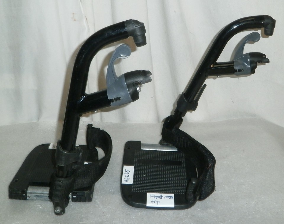 SET OF 2 WHEELCHAIR FOOT RESTS WITH MOUNT PLATES for Invacare Myon | eBay