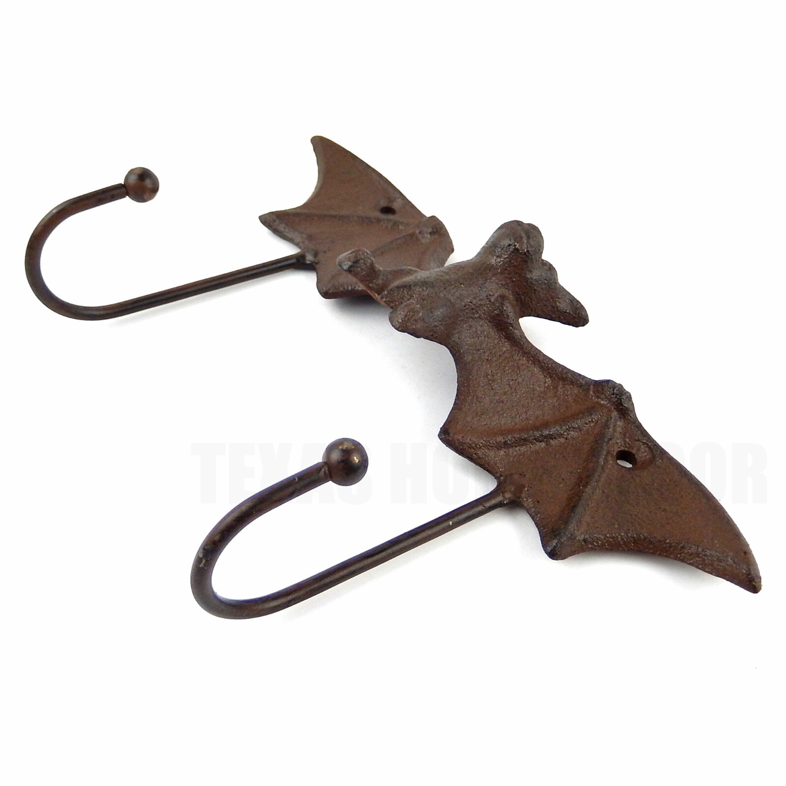 Flying Bat Wall Hook Gothic Vampire Key Towel Coat Hanger Rustic Brown ...