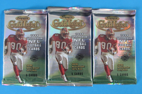 Lot (3) 1998 Topps Gold Label Football Sealed Packs FF603 | eBay