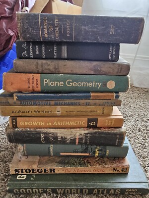 17 Vintage Textbooks Sold Individually | eBay