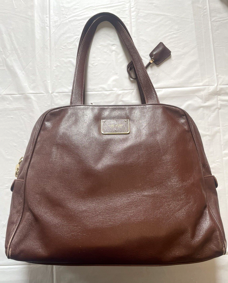 Rare MARC JACOBS Checkers Charlie Satchel Luxury Handbag Brown Black ...