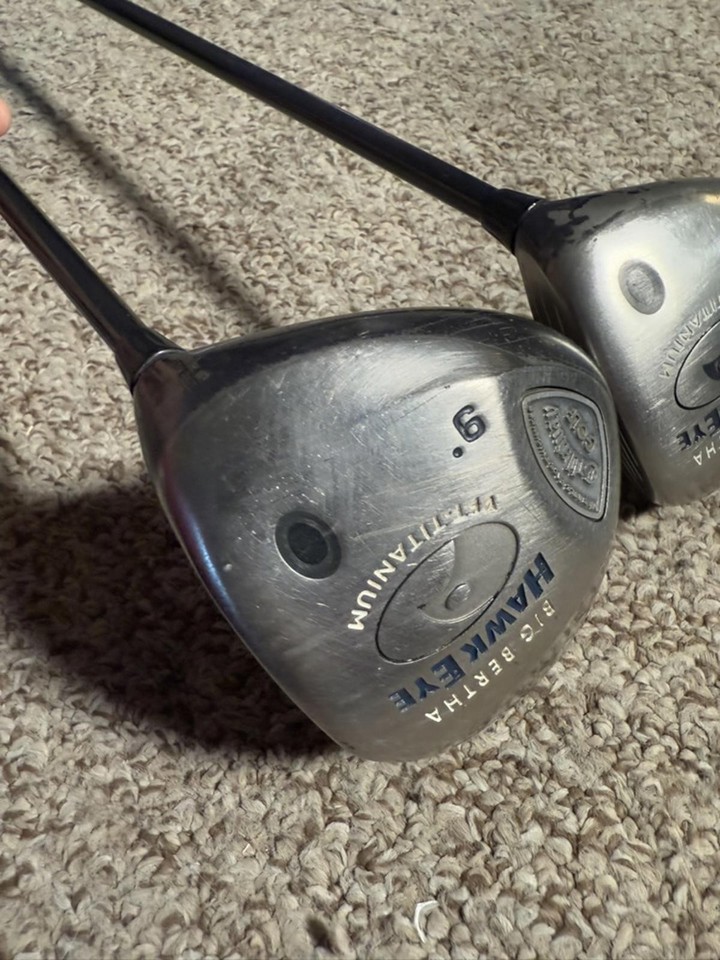 Callaway Big Bertha Hawk Eye VFT Mens Right Handed Driver & 5 Wood Golf ...