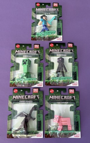 Mattel 2023 Minecraft Micro Toys Collection Mojang Studios Set Of 5 NEW ...