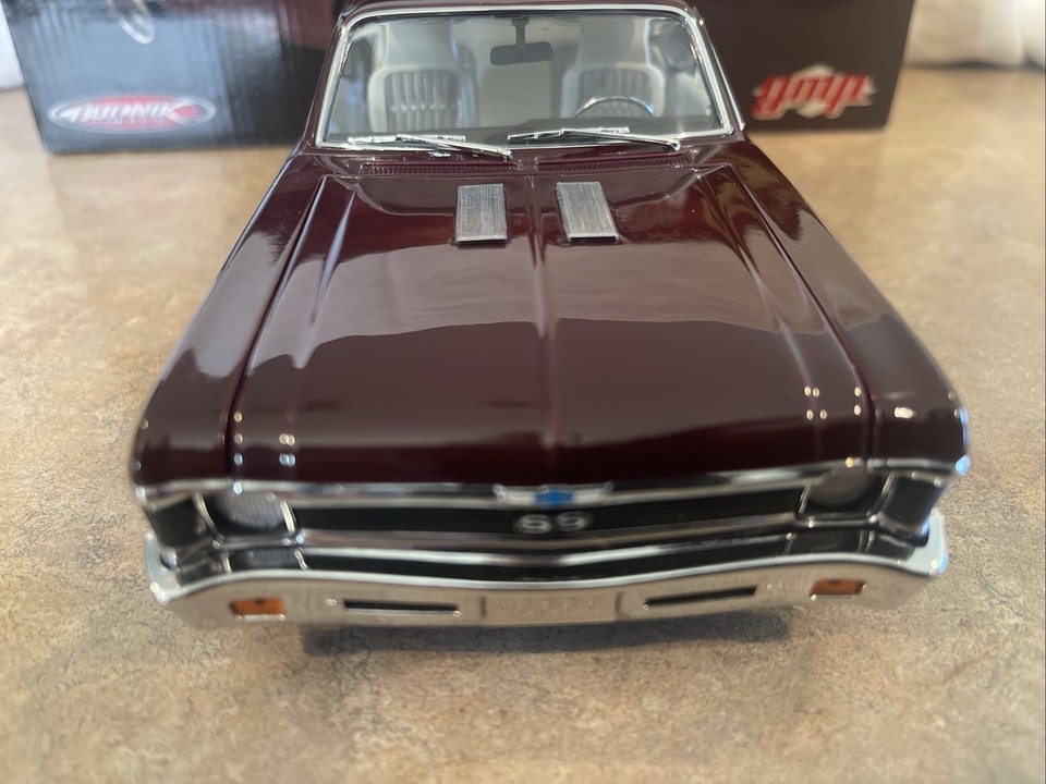 GMP 1/18 1970 Chevrolet Nova "STROKER SS" Dark Burgandy | eBay