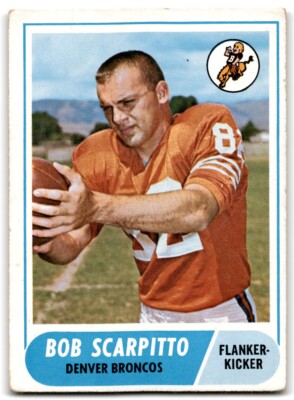 1968 Topps Bob Scarpitto Denver Broncos #147 | eBay