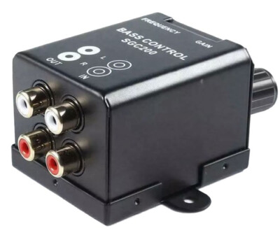 External Universal Amplifier/Subwoofer Bass Frequency Level Rotary Dial ...