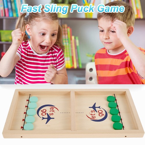 Kids Fast Sling Puck Game Paced SlingPuck Family Winner Board Games ...