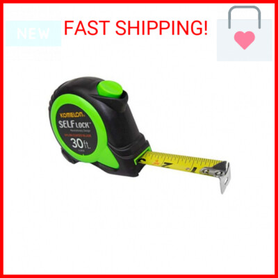 Self-Locking Tape Measure 30' x 1" - Green Grip Measuring Tool | eBay