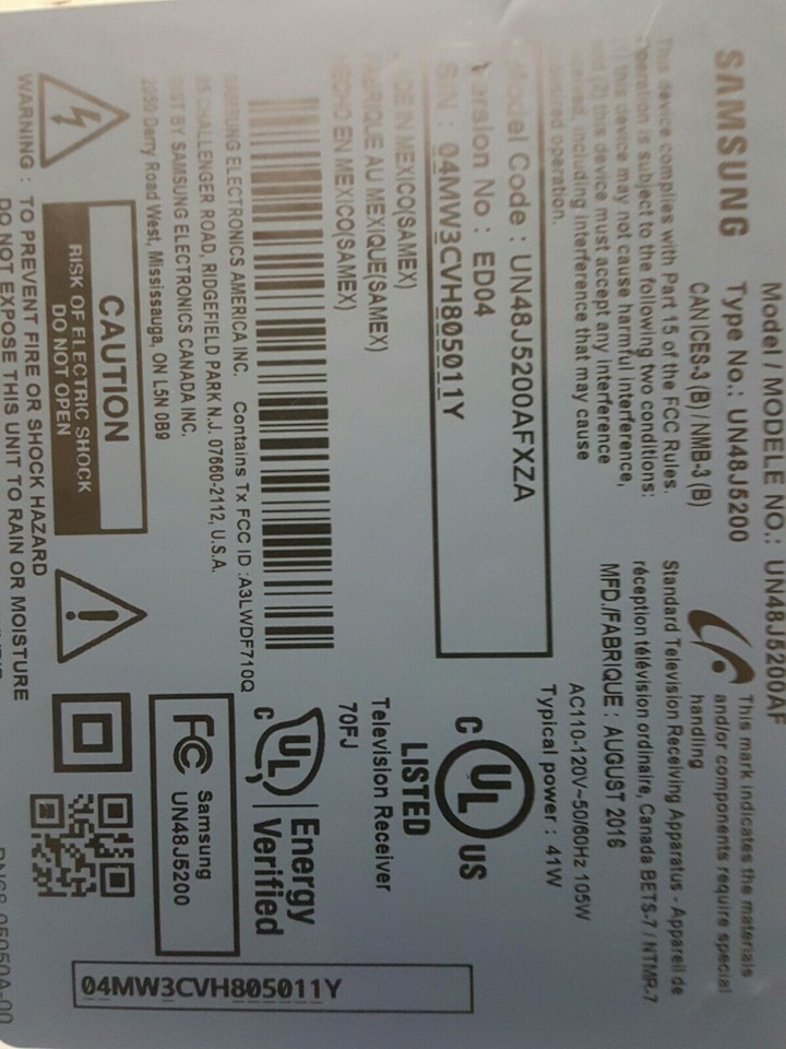 Samsung 48" UN48J5200AF HV480FHB N4044-97711 T-CON | eBay