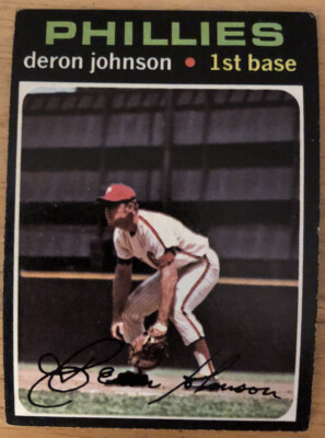 1971 Topps Deron Johnson Baseball Card #490 Phillies First Base Low ...