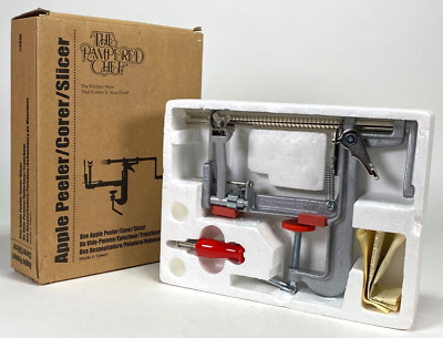 PAMPERED CHEF APPLE PEELER corer slicer # 2430 Original Box | eBay