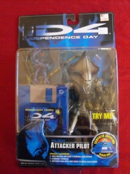 Id4 Independence Day Attacker Pilot Action Figure 1996 for sale online ...