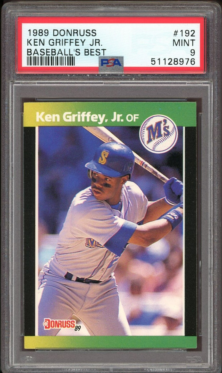 1989 Donruss Baseball's Best Ken Griffey Jr #192 BASEBALL'S BEST PSA 9 ...