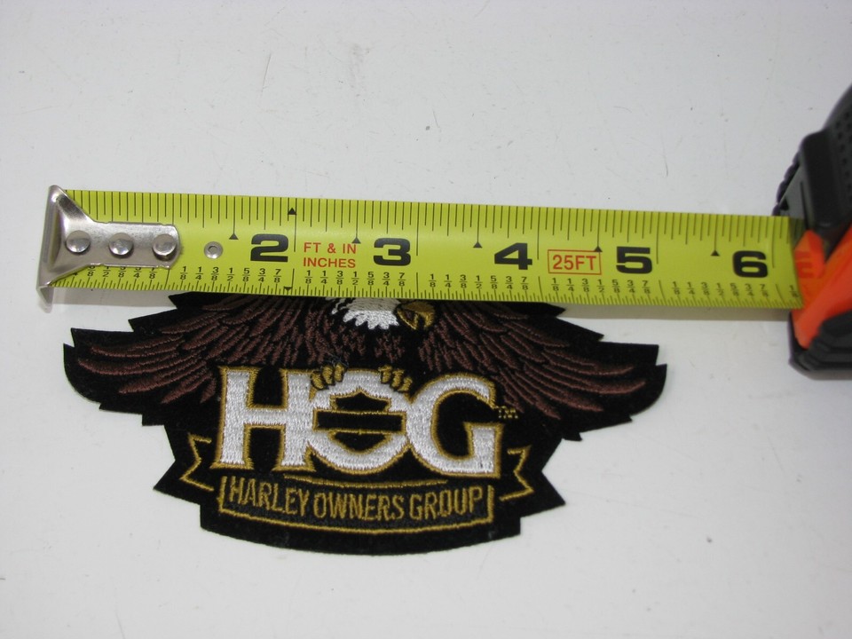 Harley Owners Group HOG Embroidered Eagle Patch 5in X 2.5 | eBay