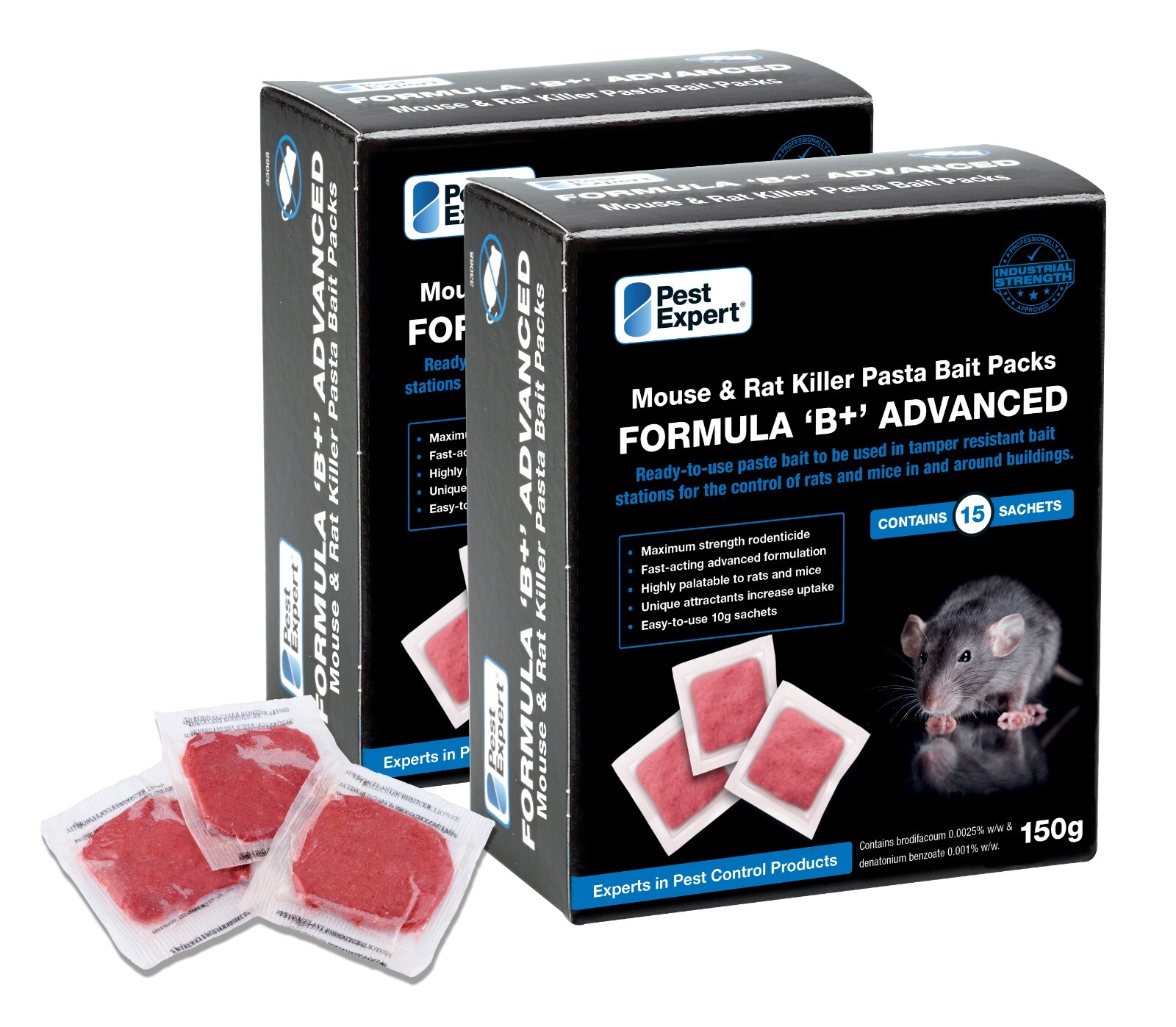 Pest Expert Strong Rat Mouse Killer Poison Pasta Block Paste Bait Max ...