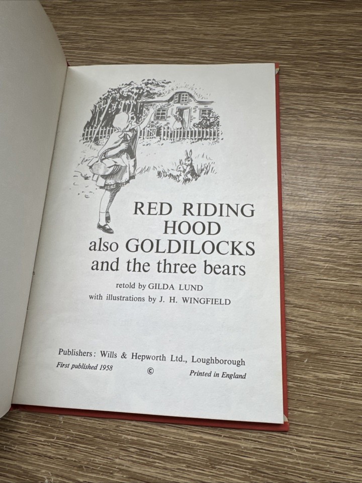Vintage Ladybird Book Red Riding Hood Also Goldilocks and the Three ...