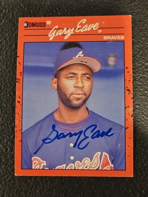 1990 Donruss Gary Eave #713 IP Autographed Card Atlanta Braves | eBay