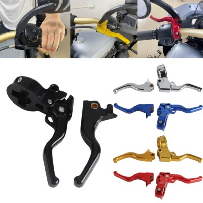 CNC Shorty Easier Pull Clutch & Brake Lever Hand Control Kit For Harley ...