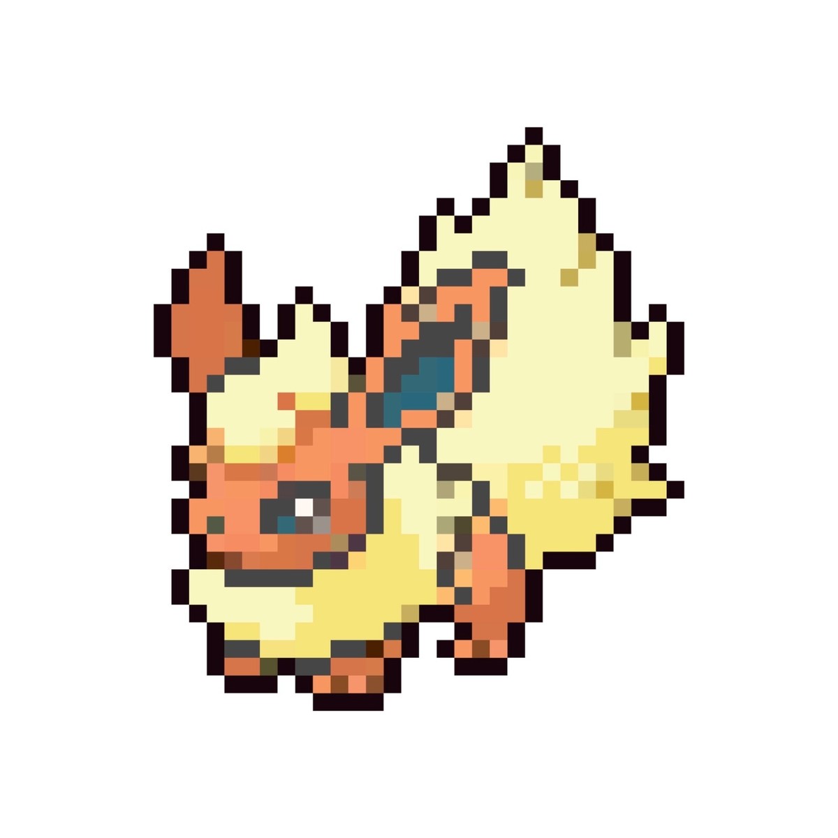 Flareon Sprite Flareon Sprite Etsy