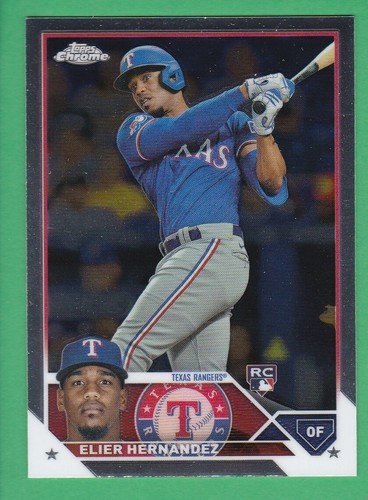 2023 Topps Chrome Update Base #USC135 ELIER HERNANDEZ RC Rangers ROOKIE ...