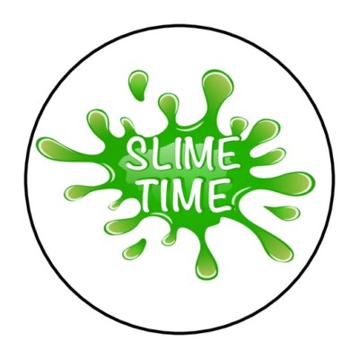 30 SLIME BIRTHDAY PARTY ENVELOPE SEALS LABELS STICKERS 1.5" ROUND ...