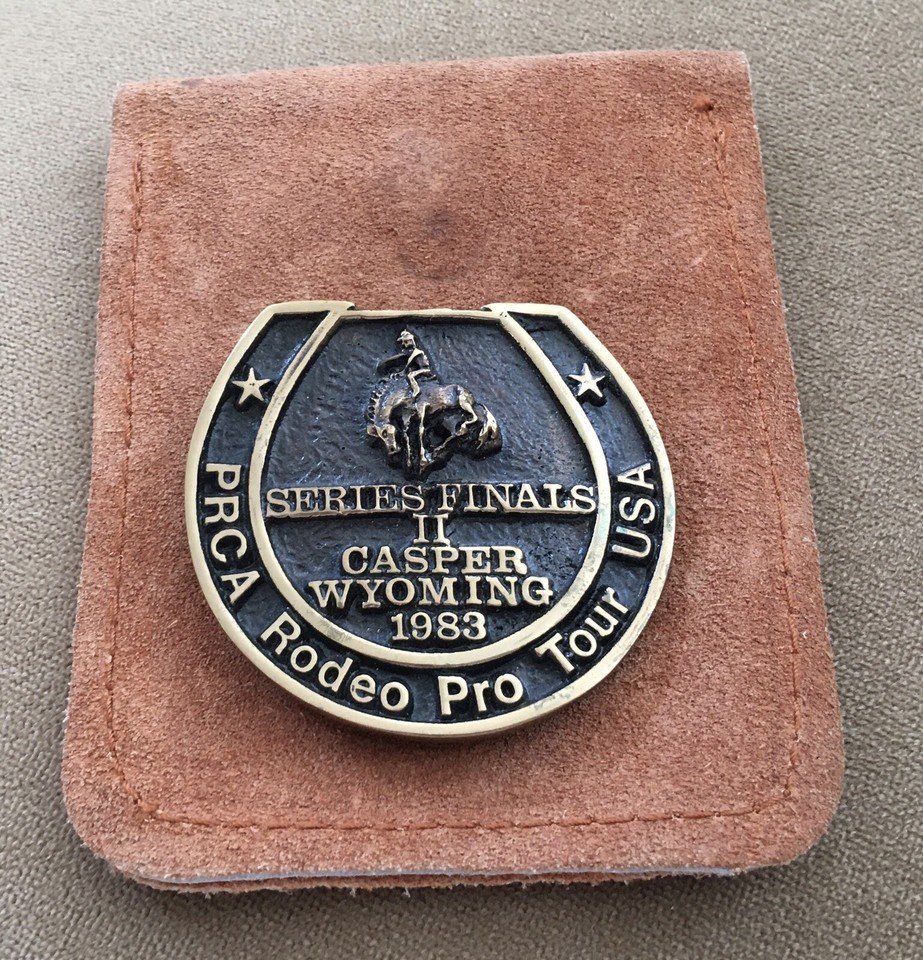 Vintage 1983 PRCA Casper WY Pro Rodeo Tour Series Final Horseshoe Belt ...