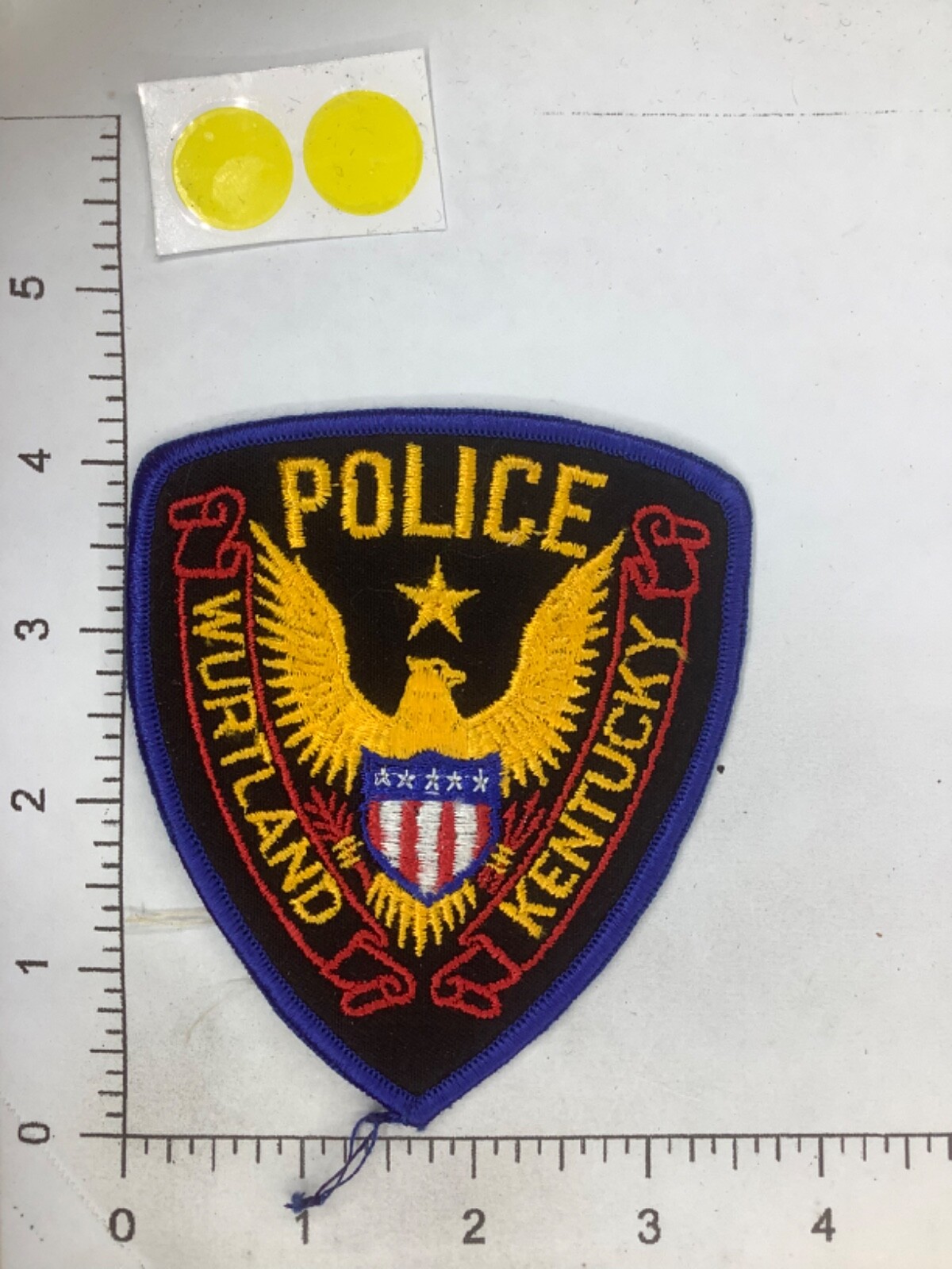 VINTAGE WURTLAND KENTUCKY POLICE PATCH | eBay