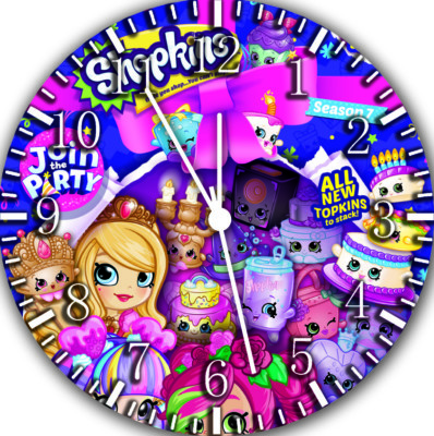 Shopkins Frameless Borderless Wall Clock Nice For Gifts or Decor E489 ...