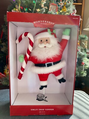 NEW Wondershop At Target 14 Inch Santa Claus Christmas Tree Topper ...