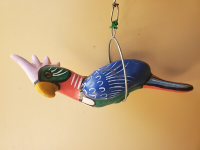 Talavera Bird Handmade Painted Ceramic Parrot Mexican Pottery Hanging ...