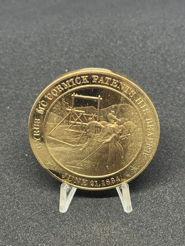 Cyrus McCormick Patents His Reaper - June 21, 1834 Coin | eBay