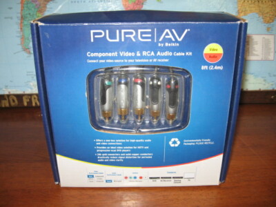 Pure AV Belkin Component Video & RCA Cable kit (8ft) | eBay