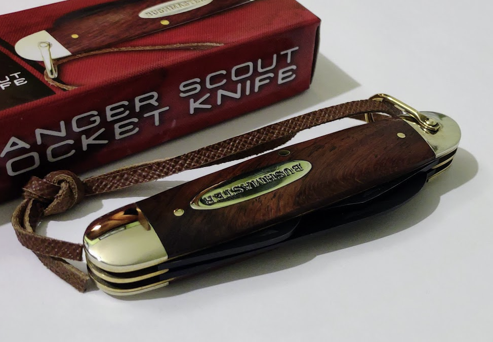 BUSHMASTER CAMP KING HOBO HUNTING POCKET KNIFE SCOUT W/ BAIL AWL !!! | eBay