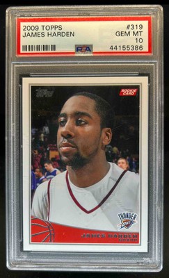 2009-10 Topps James Harden Rookie RC #319 Thunder PSA 10 | eBay
